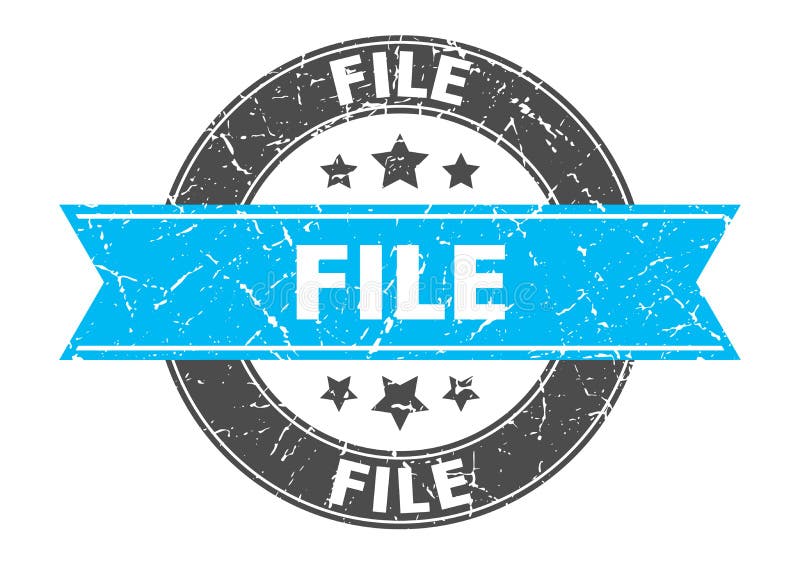 File Stamp Shows Organising Documents or Papers Stock Illustration ...