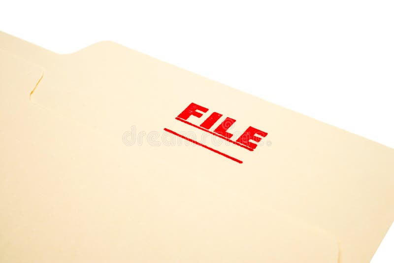 File stamp on paper stock image. Image of text, capital - 28005325