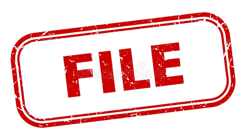 File Stamp. File Square Grunge Sign Stock Vector - Illustration of ...