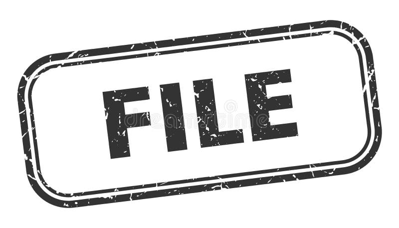 File Stamp. File Square Grunge Sign Stock Vector - Illustration of ...