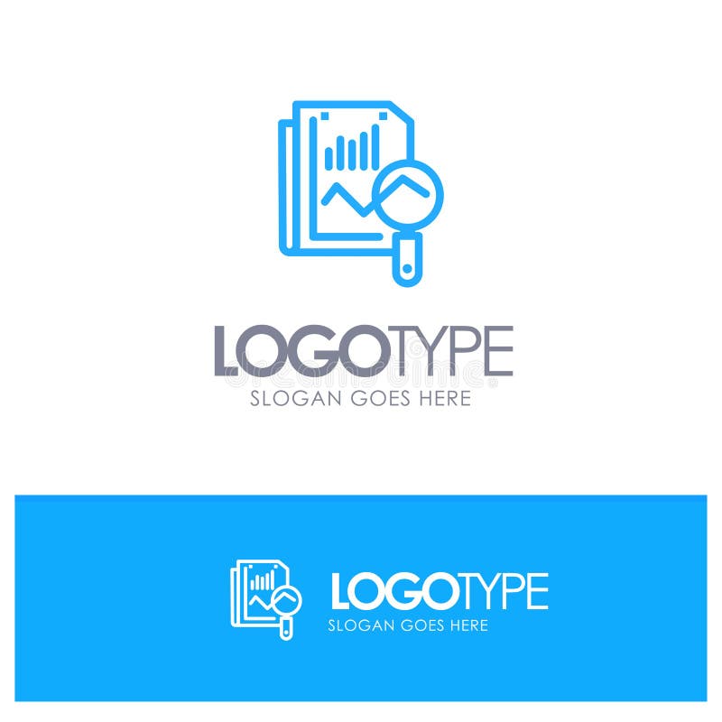 File, Static, Search, Computing Blue Logo Line Style Stock Vector ...