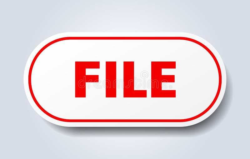 File sticker. stock vector. Illustration of file, label - 197151755
