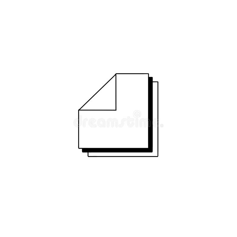 File Storage , Download , Blank Sheets Icon Illustration on White ...