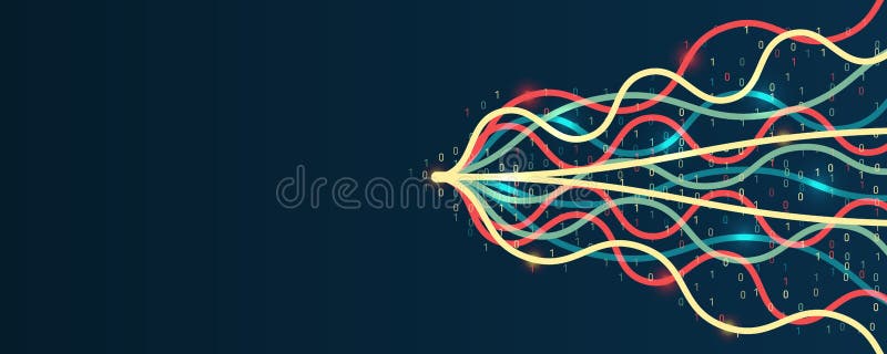 File Structuring Machine Learning Big Data Visualization Stock Vector Illustration Of Modern