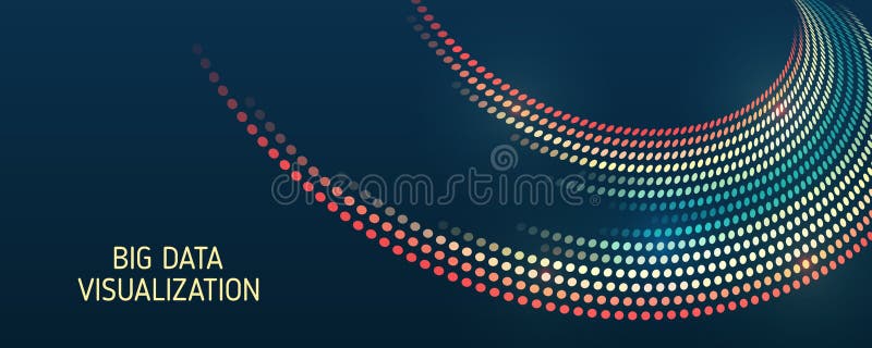 A Dynamic Array Of Information Data Sorting Process Big Data Stream Futuristic Infographics