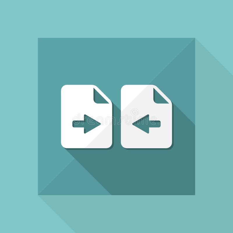 File Synchronization Symbol Concept. Stock Vector - Illustration of ...