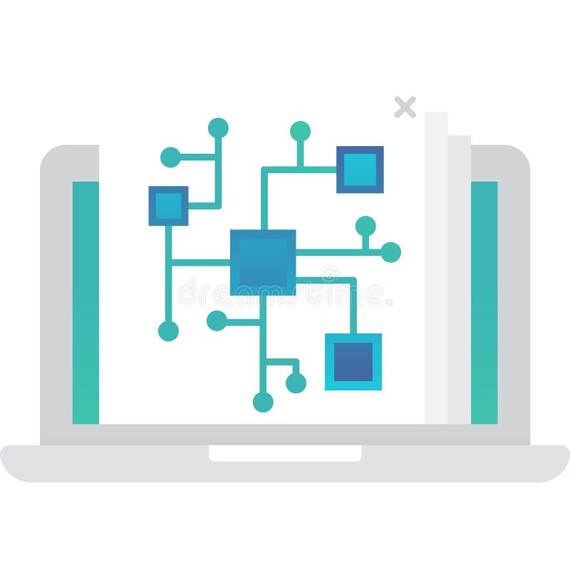 File System Icon Big Data Info Systematization Stock Vector ...