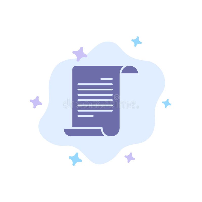 File, Text, American, Usa Blue Icon on Abstract Cloud Background Stock ...