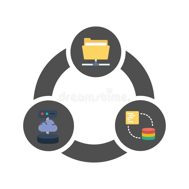 File Transfer, Moving Vector Icon Stock Illustration - Illustration of ...