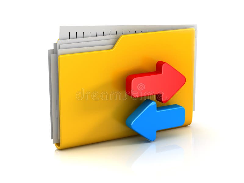 File Transfer Black Icon, Vector Sign on Isolated Background. File ...