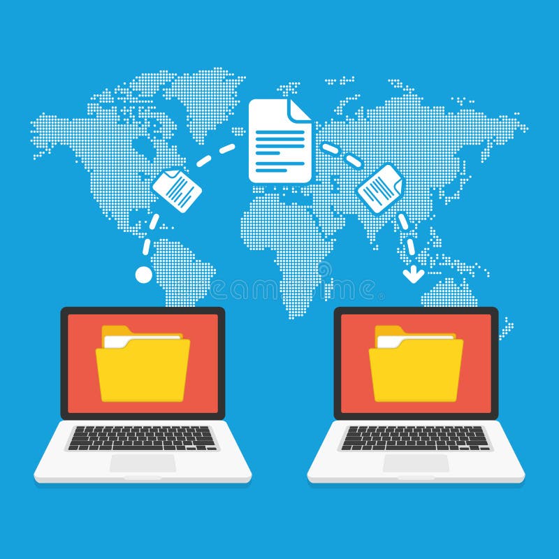 Concept data transfer. stock vector. Illustration of device - 179292685