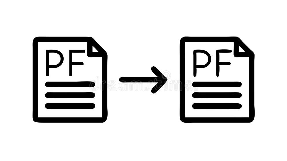 File Transfer Document Conversion Outline Icon, Vector Design ...