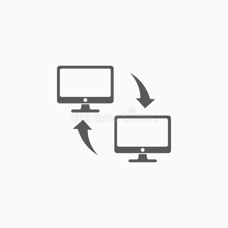 File Transfer Icon, Transfer, Computer, Network, Share Stock Vector ...