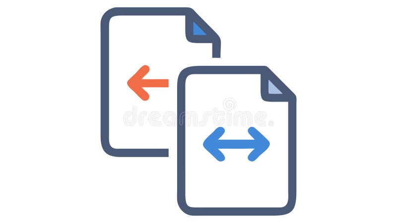 File Transfer Icon for Data Sharing Stock Footage - Video of user ...
