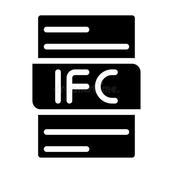 File Type Format Ifc Icons. Document Extension Soild Style Graphic ...