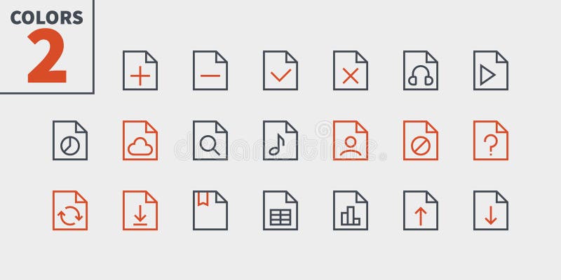 Document Icons 24x24 Pixel Stock Illustrations – 138 Document Icons ...