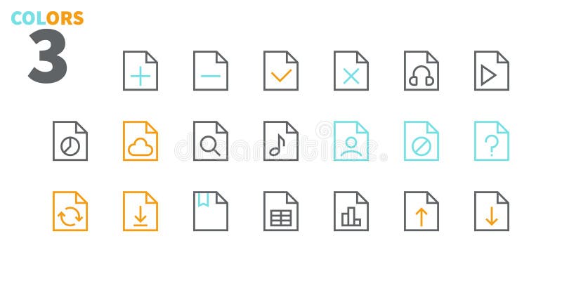 Document Icons 24x24 Pixel Stock Illustrations – 138 Document Icons ...