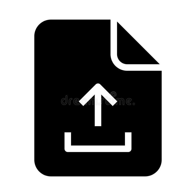 File Upload Line VECTOR Icon Stock Illustration - Illustration of team ...