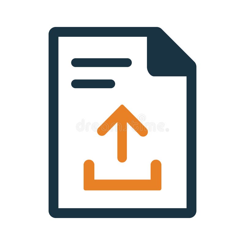 File, Upload Icon. Editable Vector Graphics. Stock Vector ...