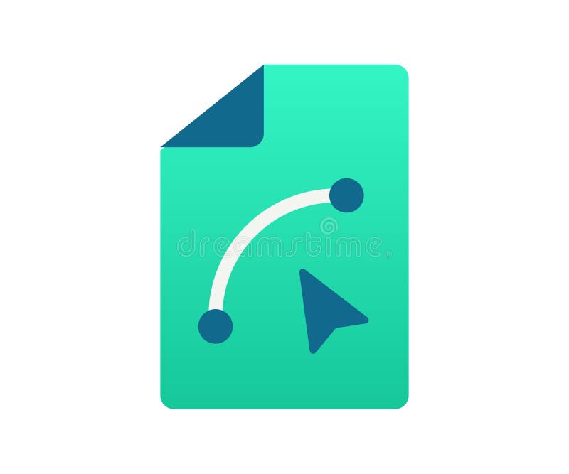 File Vector Design Single Isolated Icon with Gradient Style Stock ...