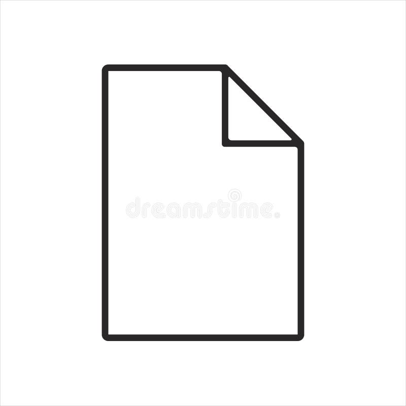 File Vector Icon 10 EPS White Stock Illustration - Illustration of ...