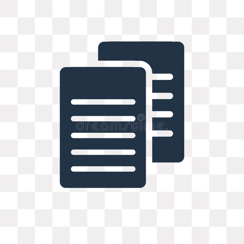 Files Vector Icon Isolated On Transparent Background, Linear Files ...