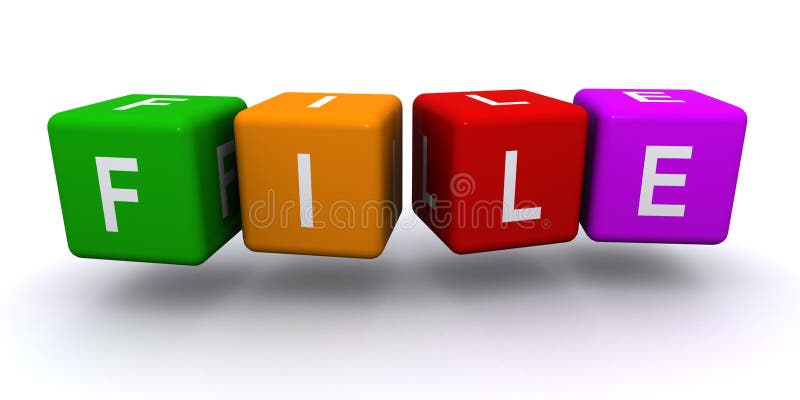 File block and clamp stock vector. Illustration of file - 40139359