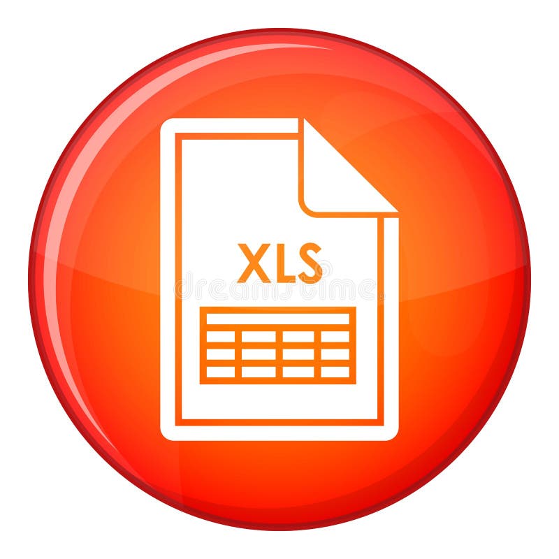 File XLS icon, flat style editorial stock photo. Illustration of ...
