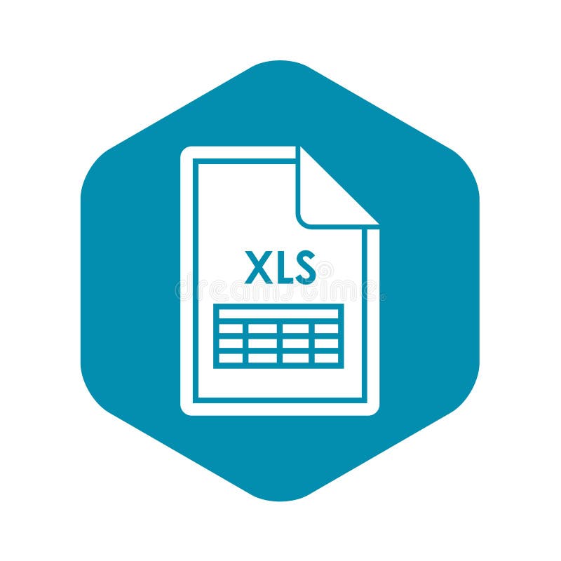 File XLS Icon, Simple Style Stock Vector - Illustration of program ...