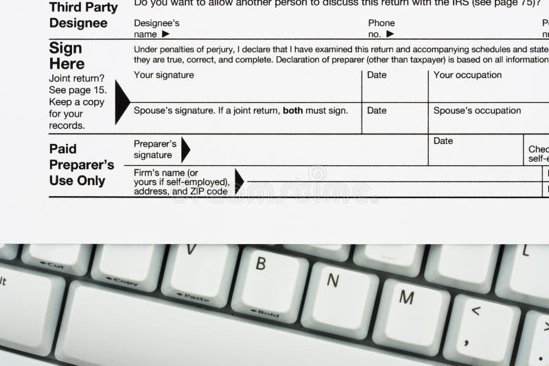 File Your Taxes Returns Online Stock Photo - Image of keyboard ...