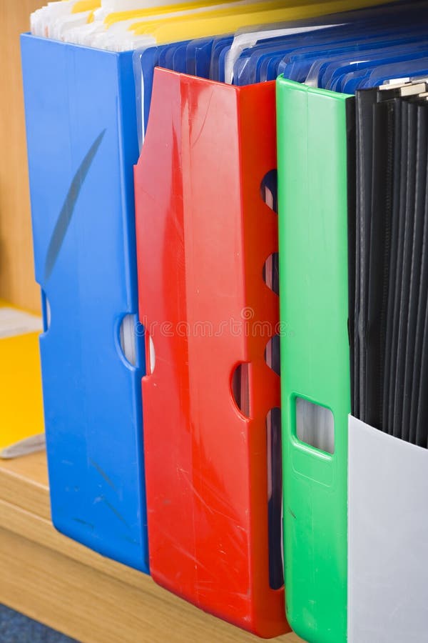 File folders stock image. Image of files, paperwork, perspective - 12893553