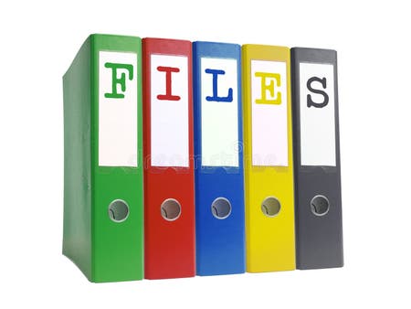 Files stock image. Image of organization, file, colorful - 3251673