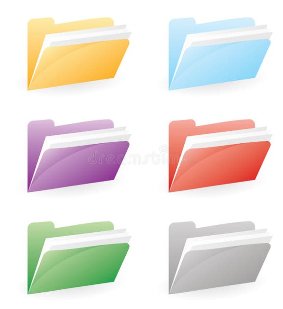 Files stock vector. Illustration of graphic, organize - 9643184