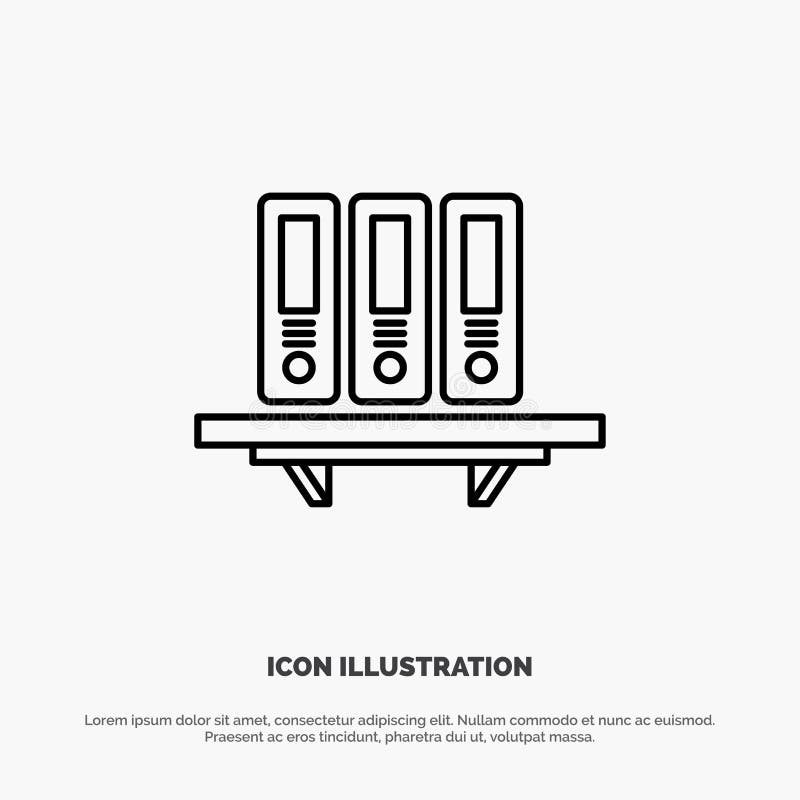 Files, Archive, Data, Database, Documents, Folders, Storage Line Icon ... Files, Archive, Data, Database, Documents, Folders, Storage Line Icon ...