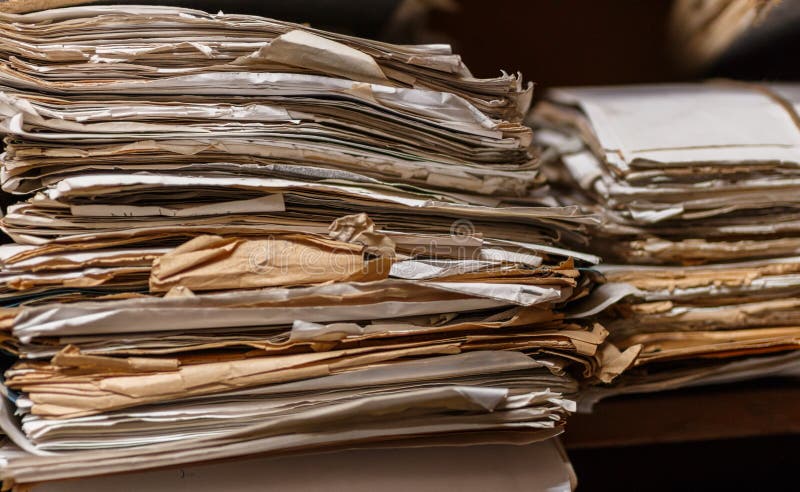 Files in Archive Room stock photo. Image of information - 90736188