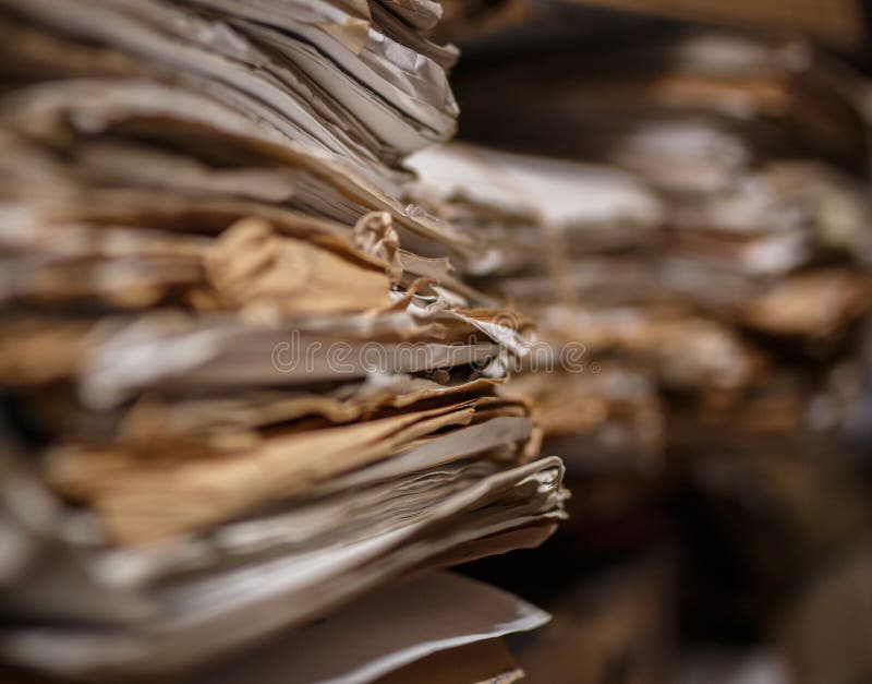 Files in Archive Room stock photo. Image of information - 90736188