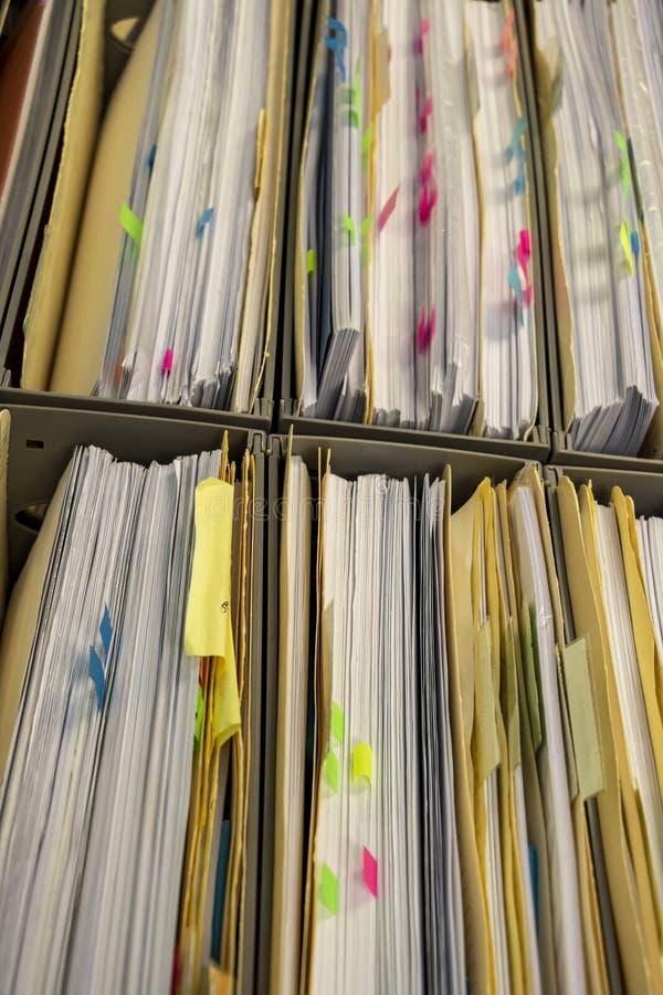 Files in a cabinet stock photo. Image of documents, organize - 174037542