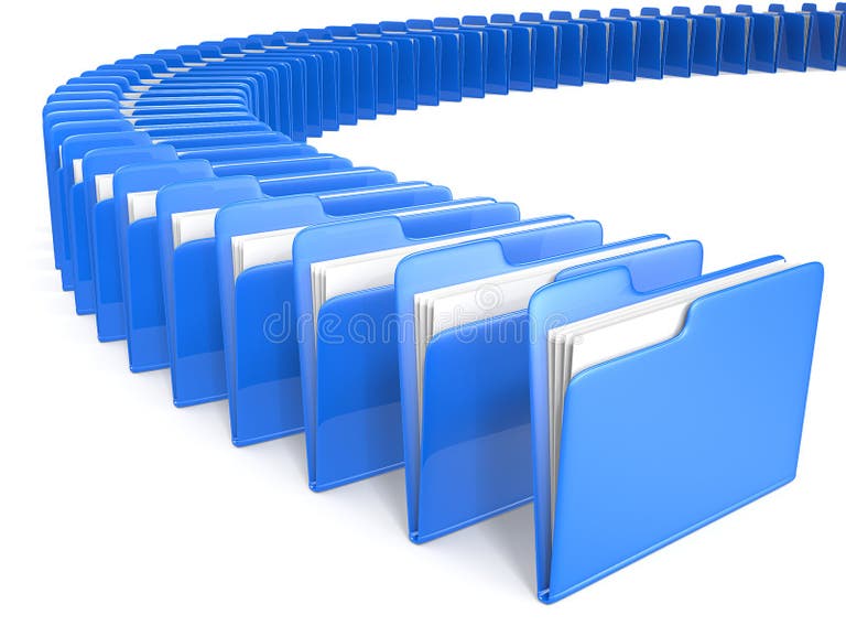 Files Circle Shaped Row Blue Stock Illustrations – 1 Files Circle ...