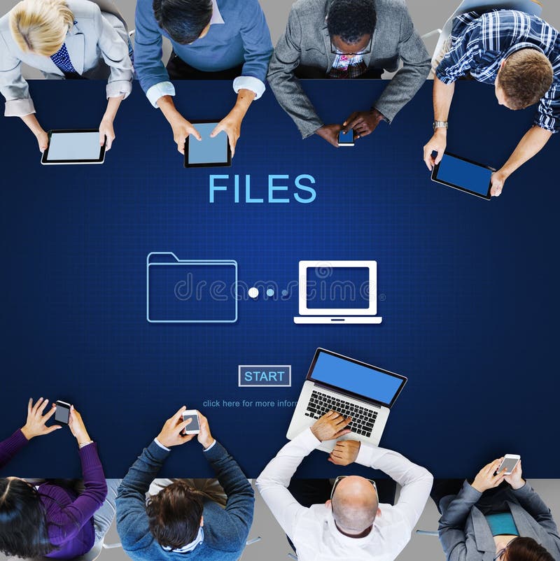 Files Data Information Message Network Share Concept Stock Photo ...