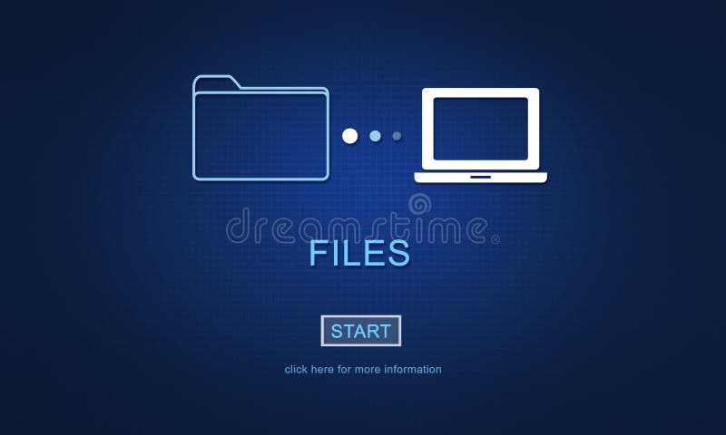 Files Data Information Message Network Share Concept Stock Illustration ...