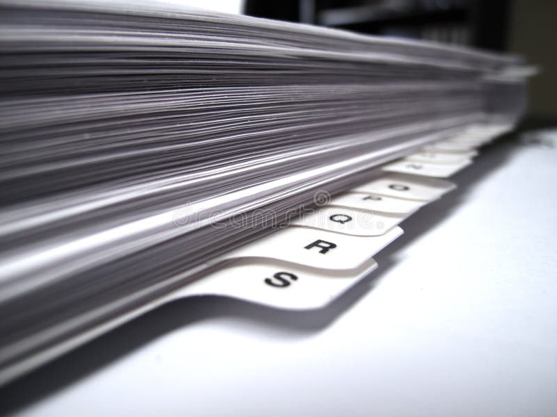 Files on Desk stock photo. Image of desk, legal, work - 15741642