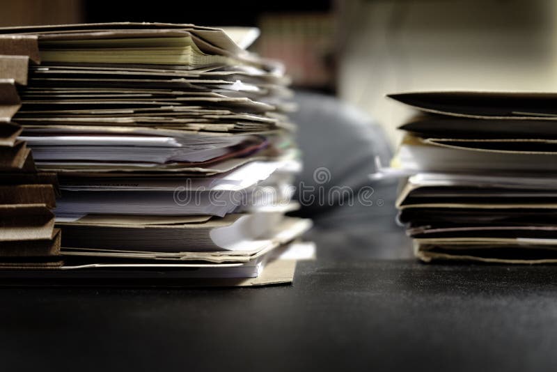 Files on Desk stock photo. Image of desk, legal, work - 15741642
