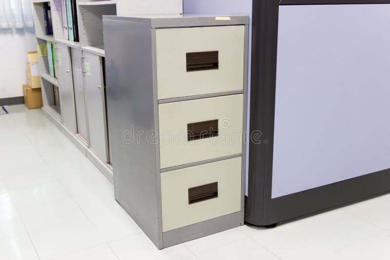 The Files Document in a File Cabinet in Work Office Stock Photo - Image ...