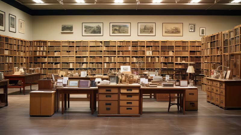 Files document library stock illustration. Illustration of generated ...