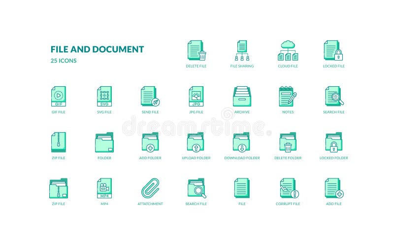Files and Documents Database Computer Technology Archive Storage ...