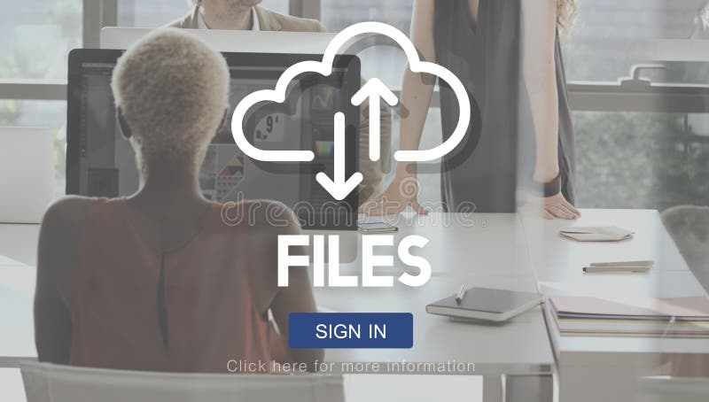 Files Documents Digital Assets Online Website Concept Stock Photo ...