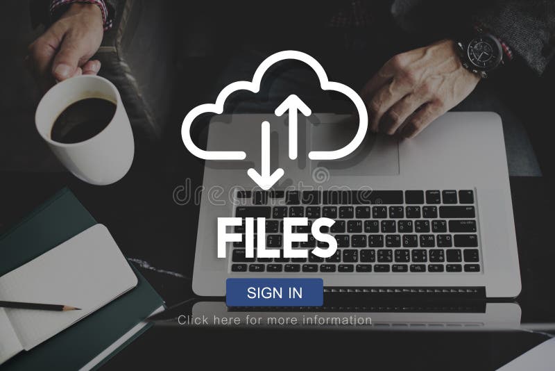 Files Documents Digital Assets Online Website Concept Stock Photo ...