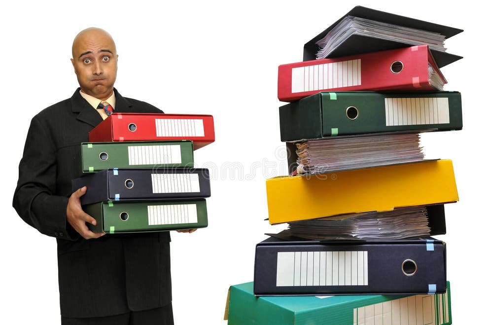 Files everywhere stock image. Image of pile, office, desperate - 11397599