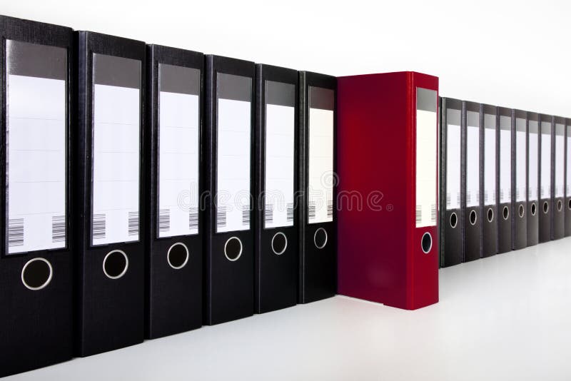 Files folder in the series stock illustration. Illustration of business ...