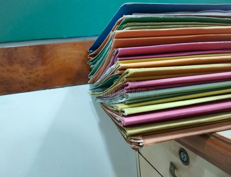 Files and folders stock photo. Image of pink, files - 117969644